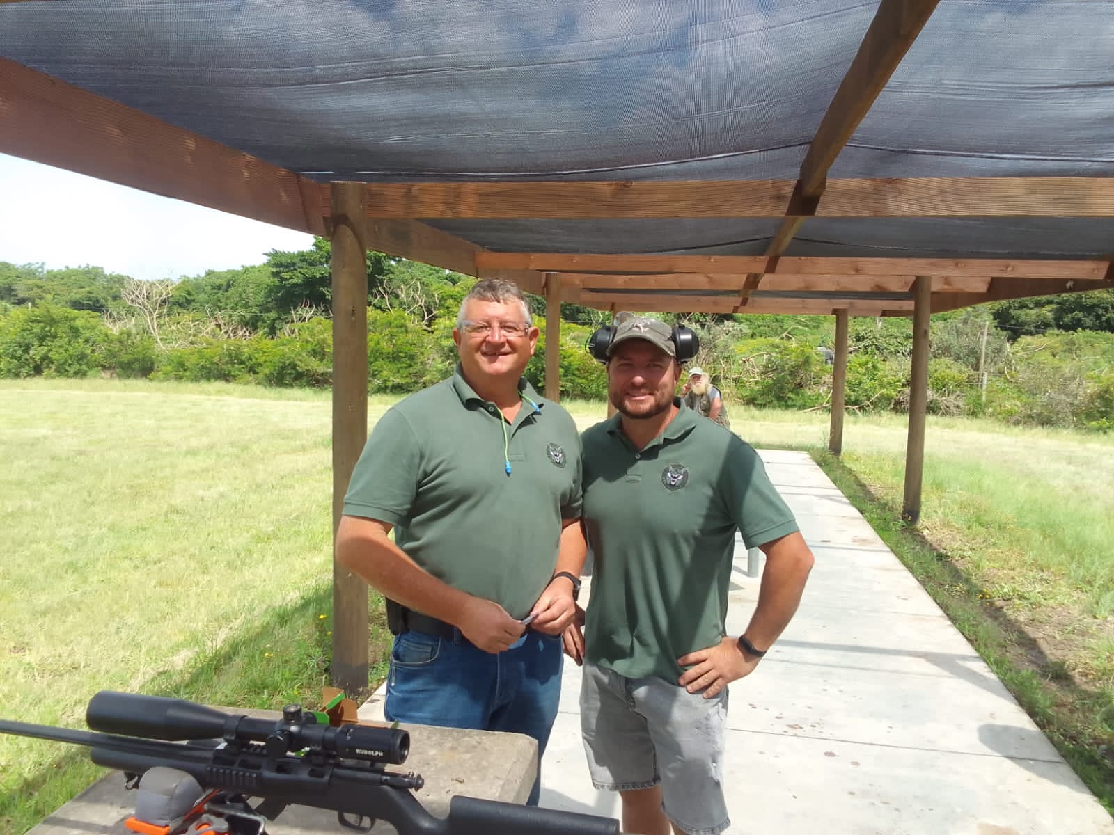 1 The range masters. Pay Bill Patrick Stephenson on left - M.O.T.H